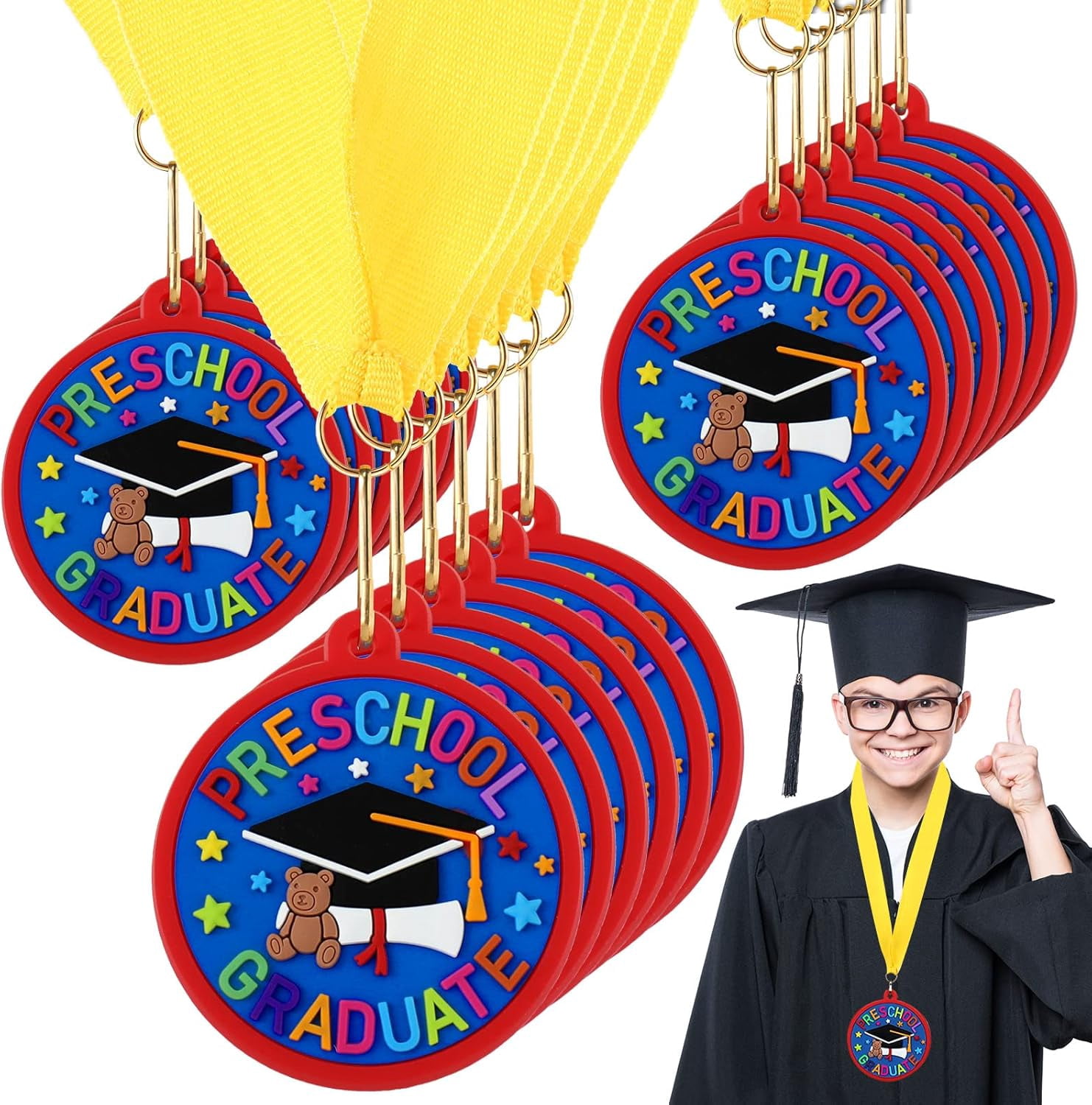 24 Pcs rgarten Preschool Graduation Medal for Kids Graduating Award ...