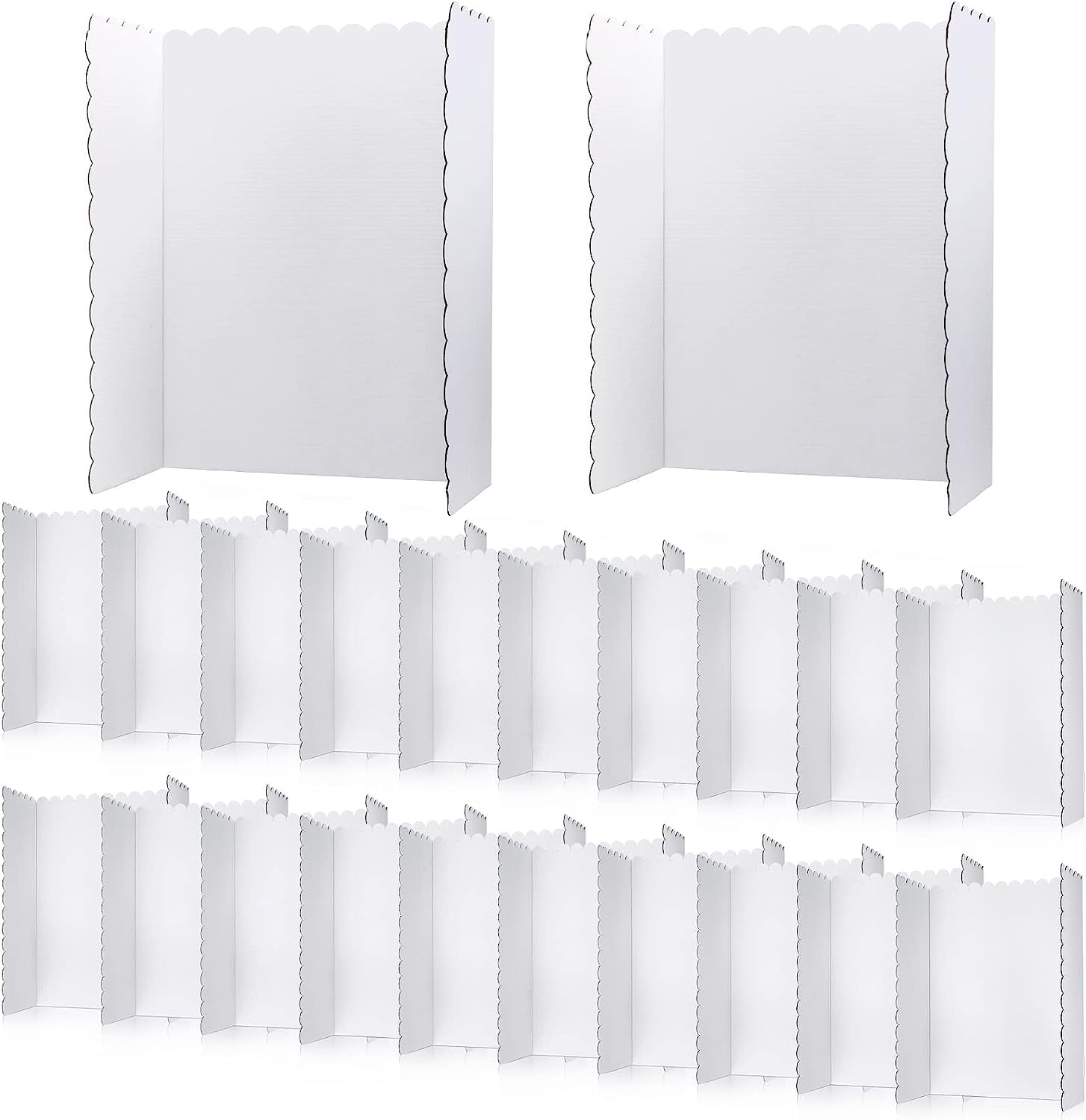 24 Pcs 24 x 36 Inch Trifold Poster Display Boards White for Science ...