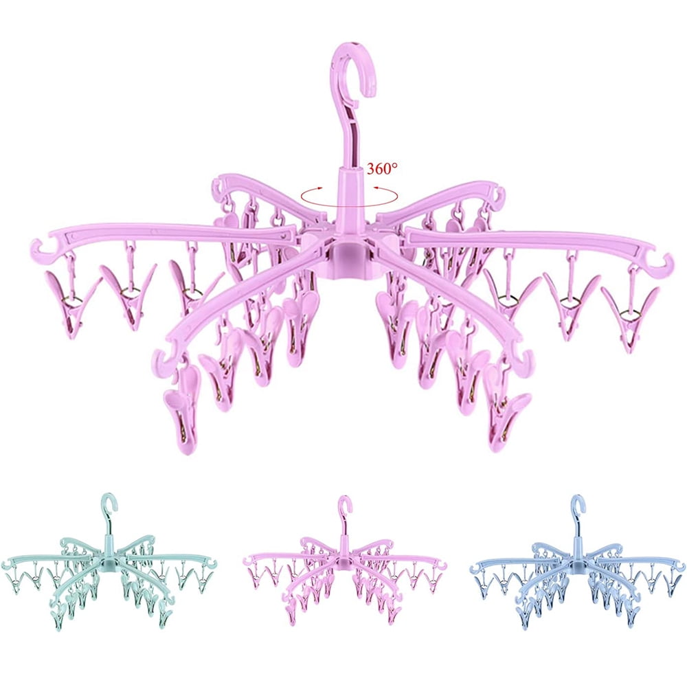 24 Peg Foldable Drying Rack, Windproof, Drying Rack, Laundry Rack ...