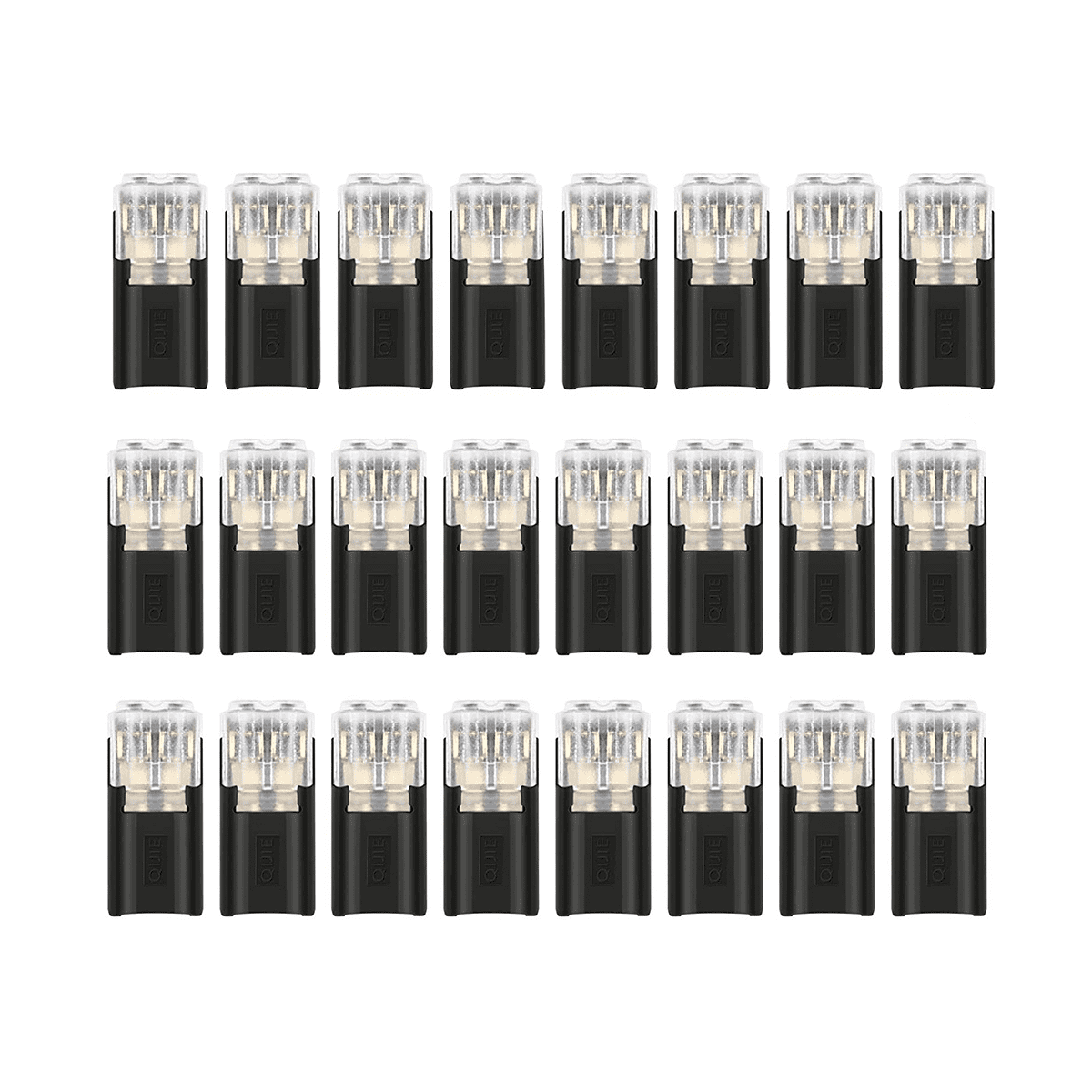 24-Piece 2-Pole Cable Connector Plug, Car Plug Terminal, 18-24AWG Wire ...