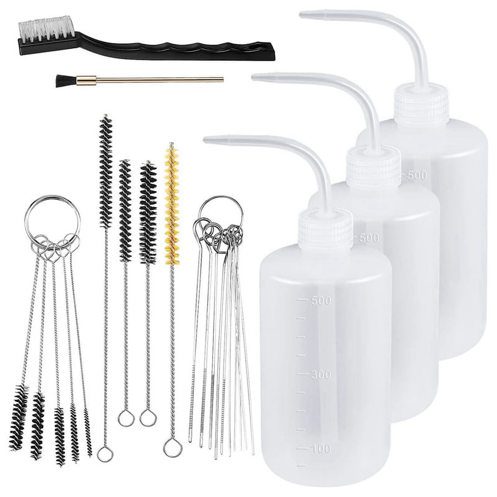 24 Piece Cleaning Kit 3 Bottles and 21 Piece Paint Cleaning Brush 500Ml ...