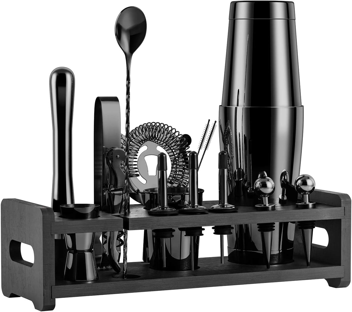 24-Piece Cocktail Shaker Set,Perfect Home Bartender Kit for Drink ...