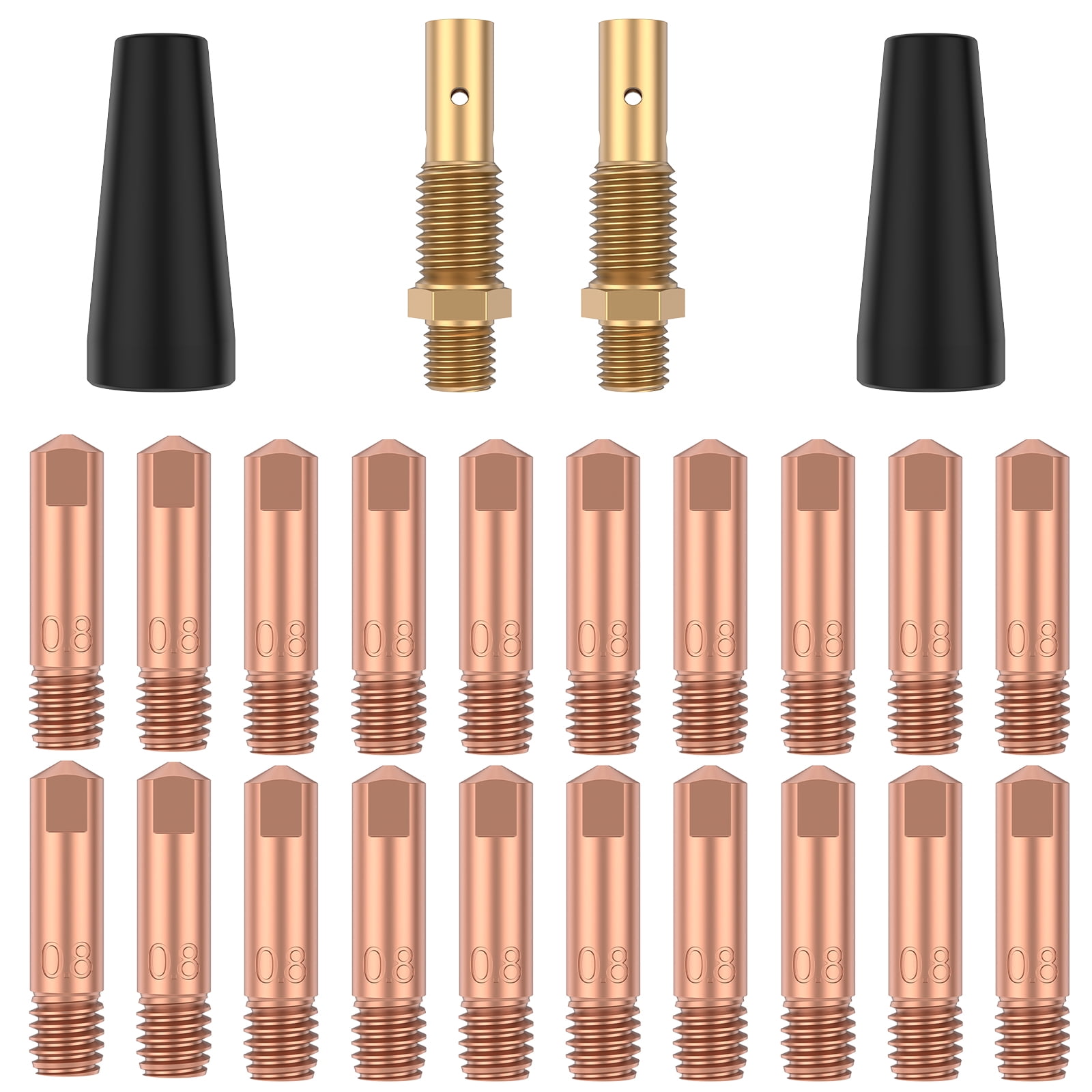 24 Piece Flux Core Welding Consumables Kit for Lincoln Magnum 100L ...