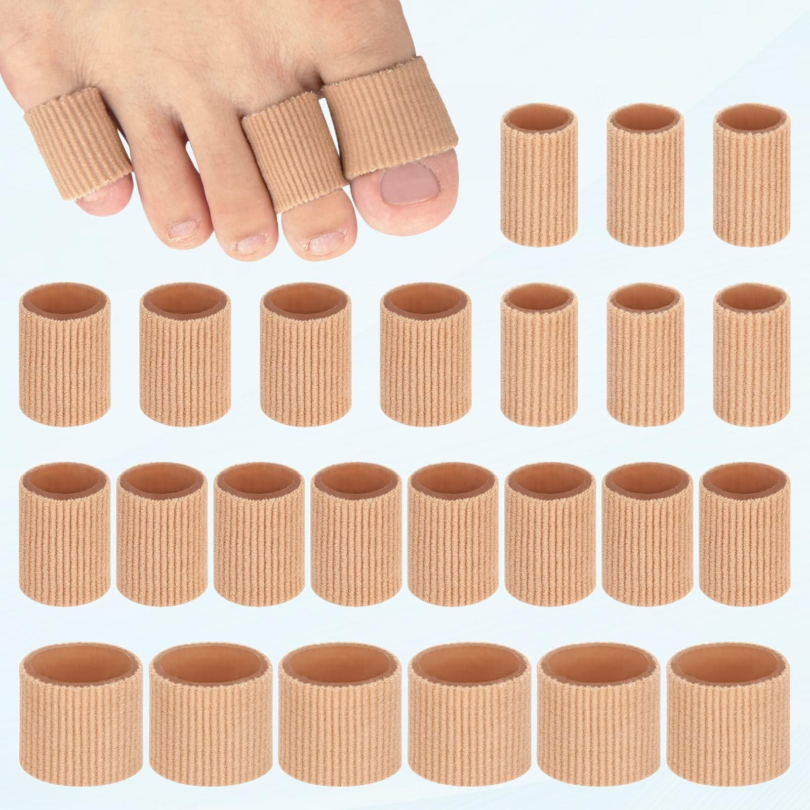 24 Piece Gel Toe Protector Set - 0.98 Inch Toe Sleeves Blister Toe Pads ...