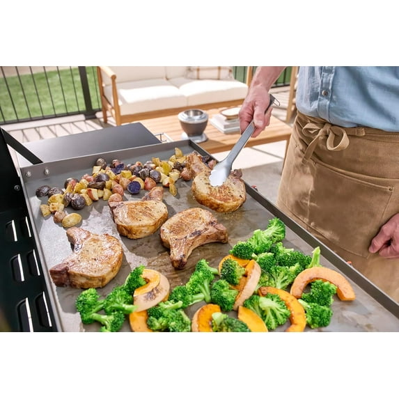 24-Piece Griddle Tool Set with Storage Tote, Stainless Steel Flat Top ...