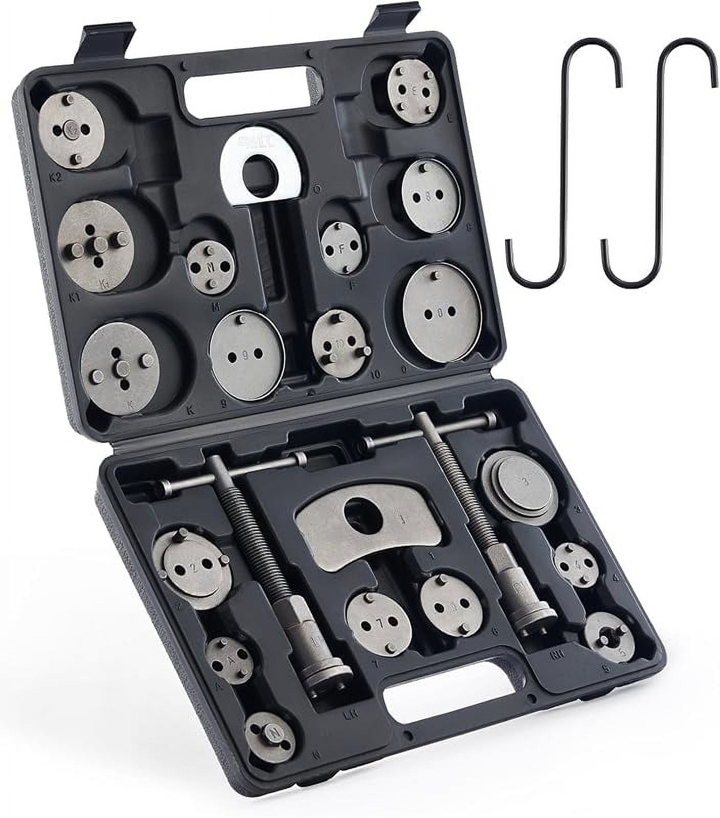 24 Piece Heavy Duty Disc Brake Piston Caliper Compressor Rewind Tool ...