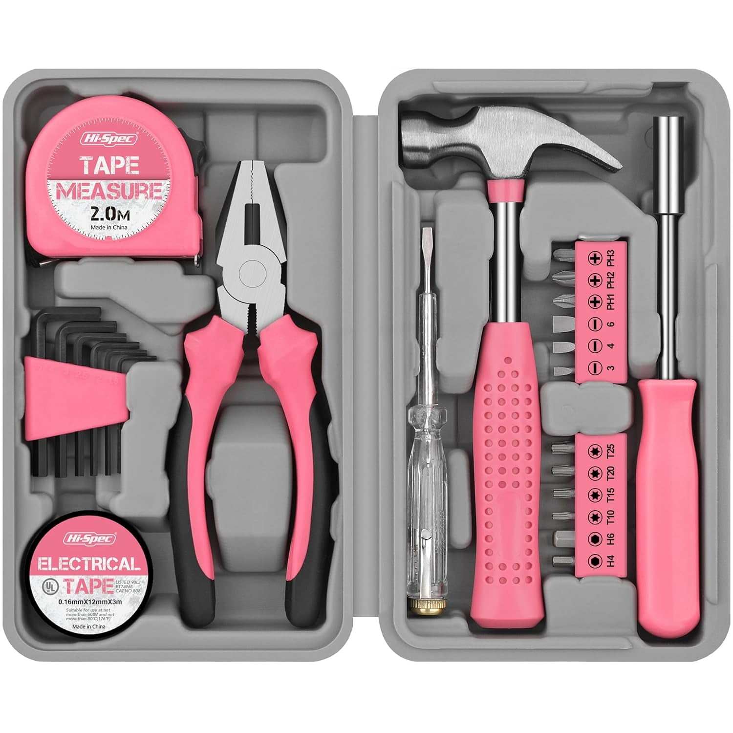 24-Piece Household Tools Kit | Essential Home Repair Set With Plastic ...