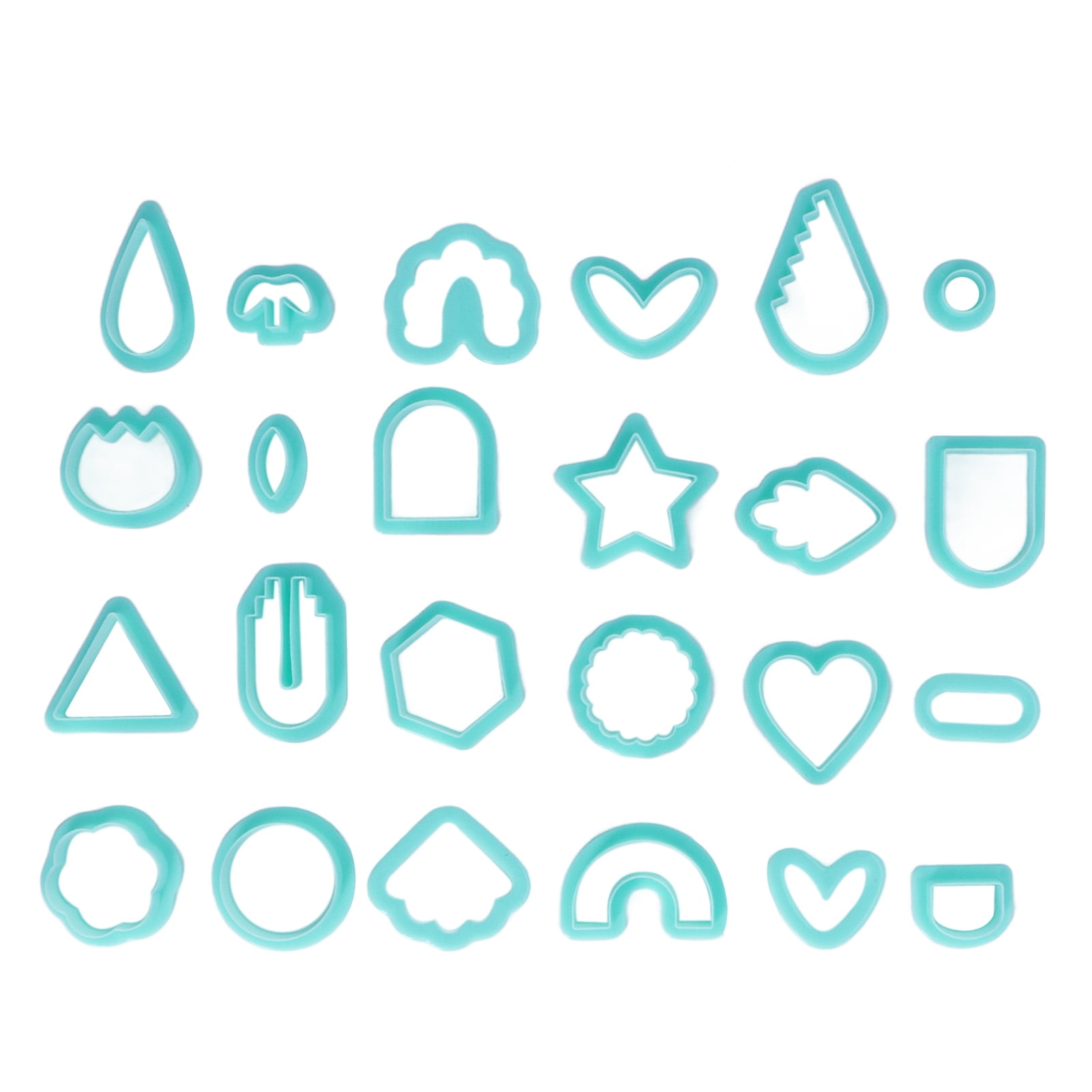 24-Piece Polymer Clay Cutter Set - Various Shapes for DIY Handmade ...