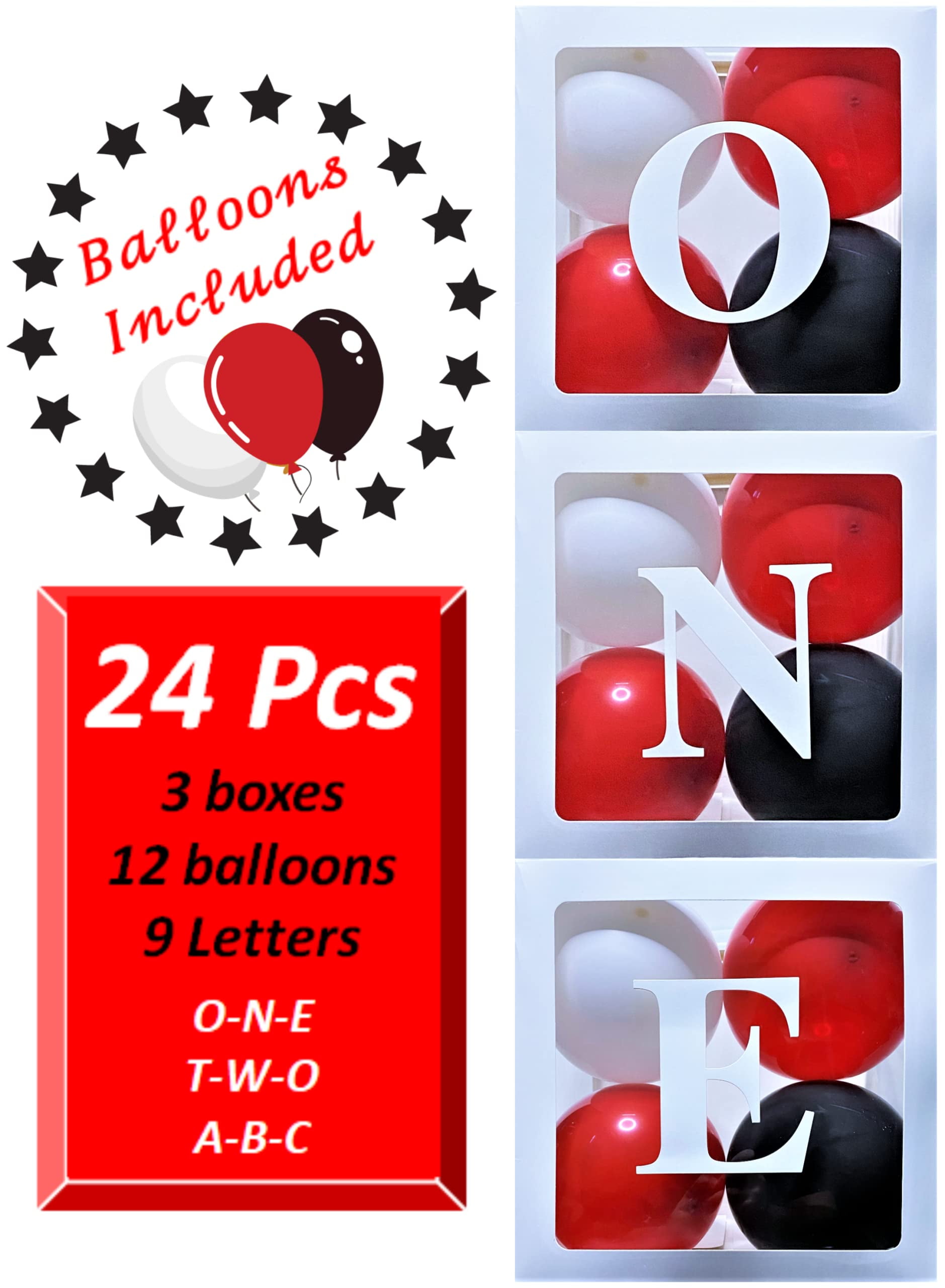 24 Piece Premium Balloon ZS23 Boxes | Party Decorations | 1st & 2nd ...