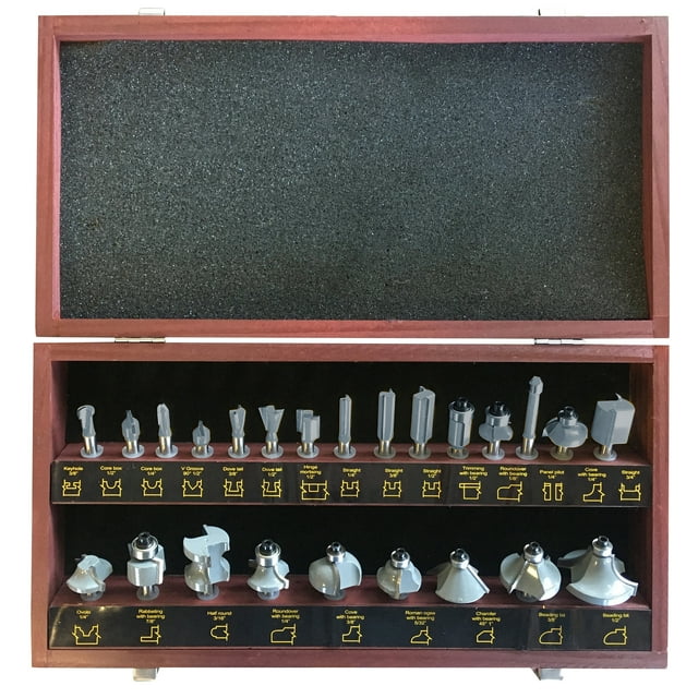 24 Piece Router Bit Set - Walmart.com