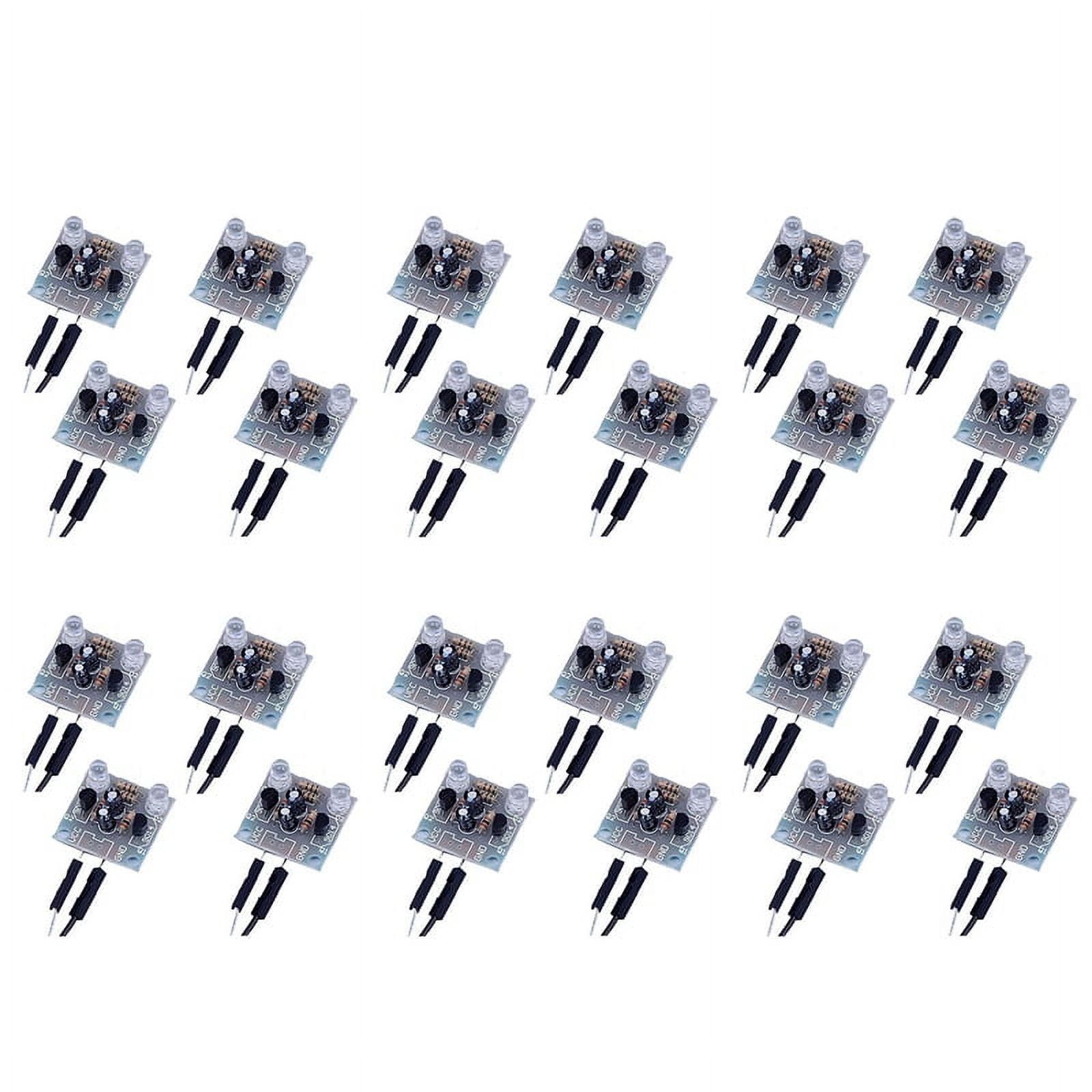 24-Piece Set 5mm LED Flash DIY Kit Electronic Kit PCB Circuit Welding ...