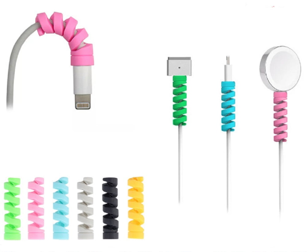 TIKA 24-Piece Silicone Charging Cable Protector & Organizer Set ...