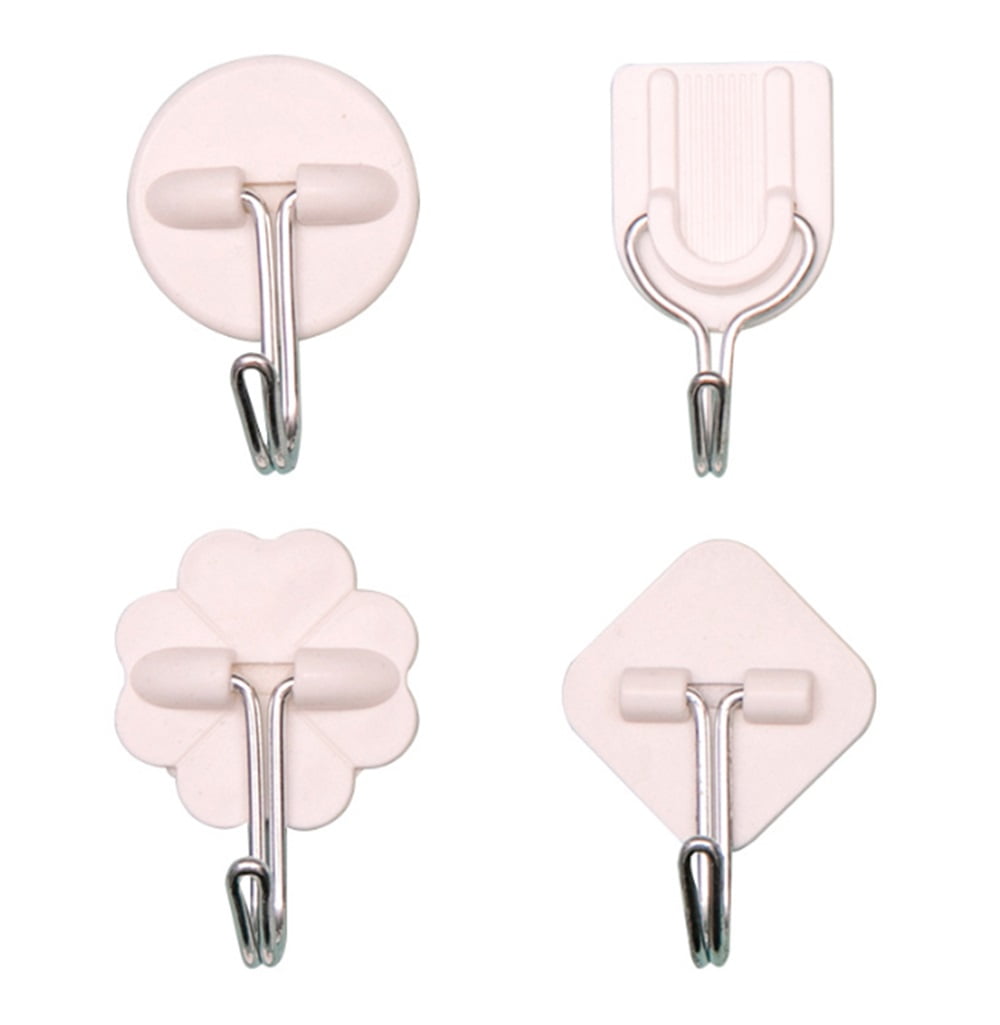 TIKA 24-Piece Heavy-Duty, Transparent Adhesive Hooks Set - Seamless ...