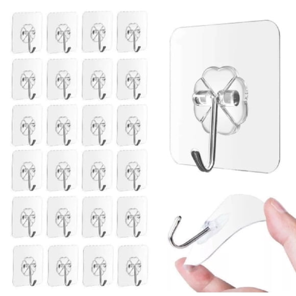 Adhesive Plastic Hooks