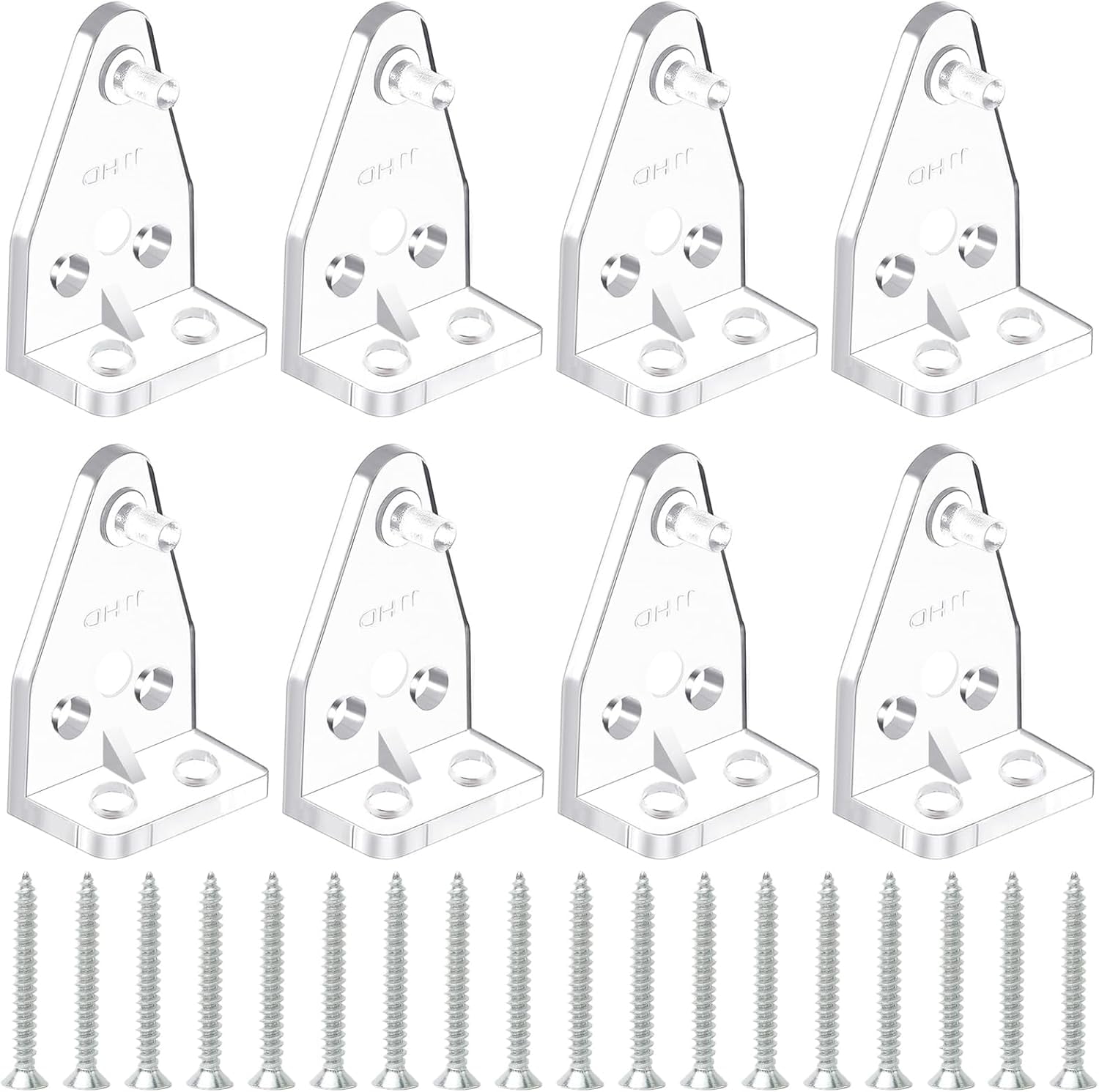 24 Pieces 1 Inch Hold Down Brackets Clear Blinds Hooks Blind Holder ...