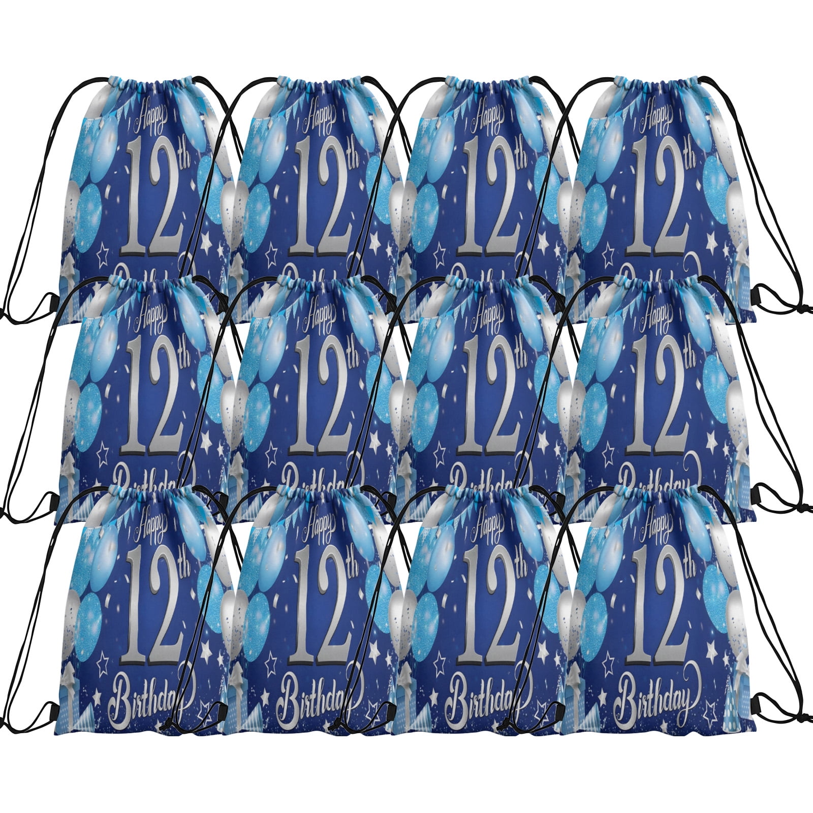24 Pieces 12th Candy Drawstring Bag, Drawstring Goodie Favor Bags for ...