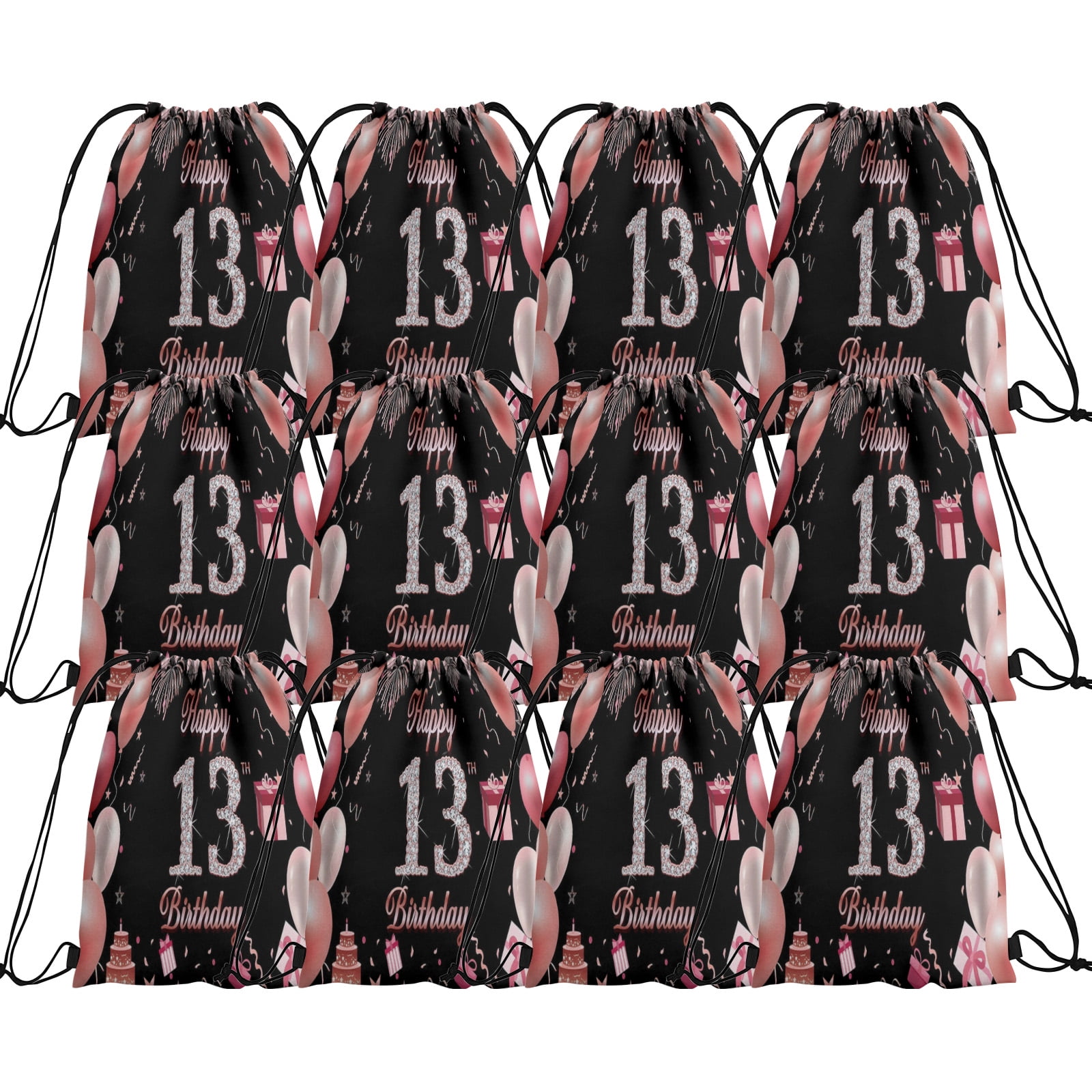 24 Pieces 13th Candy Drawstring Bag, Drawstring Goodie Favor Bags for ...