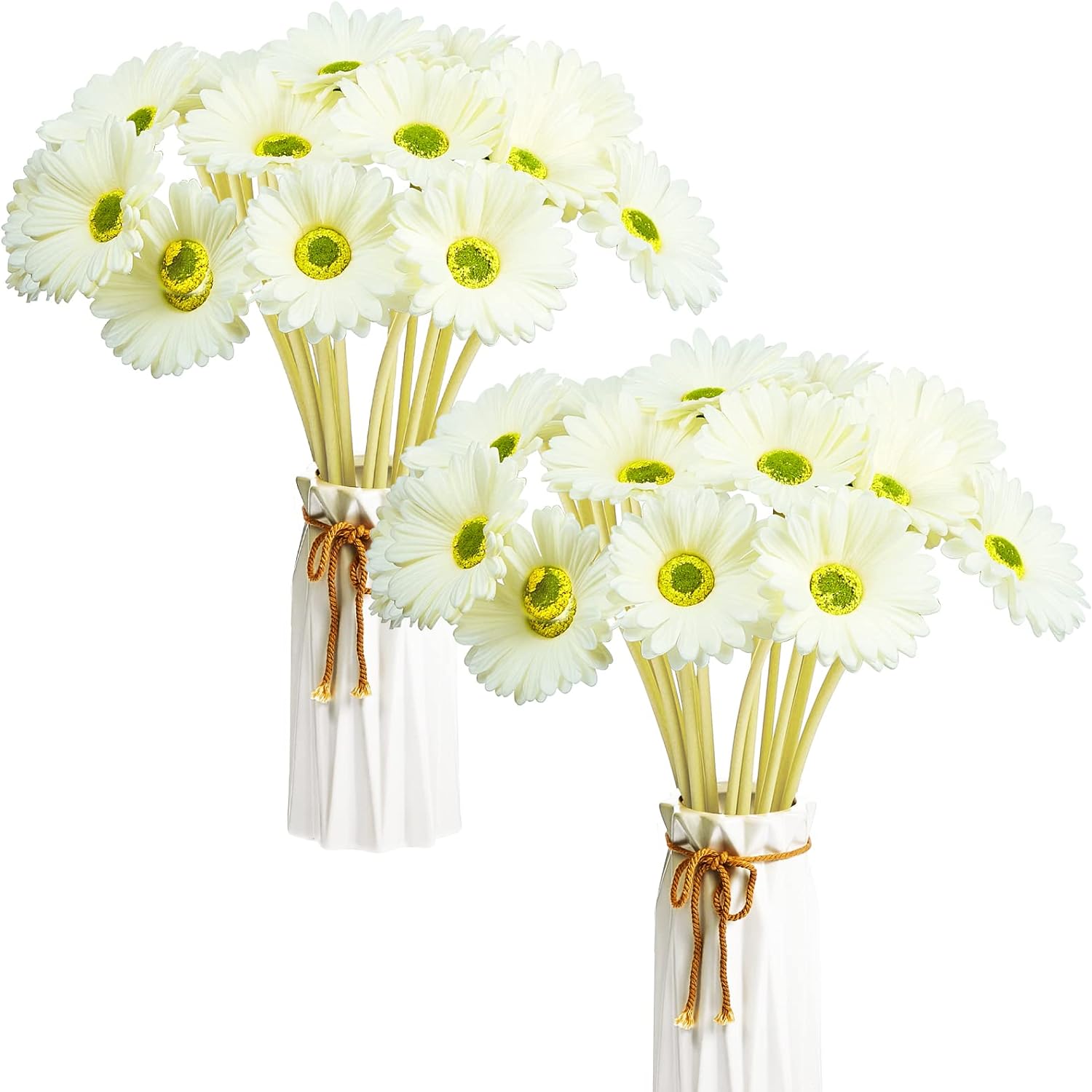 24 Pieces Artificial Gerbera Daisies Flowers Fake Daisy Faux Daisy ...