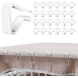 24 Pieces Clear Tablecloth Clips, Durable Plastic Table Cover Holders ...