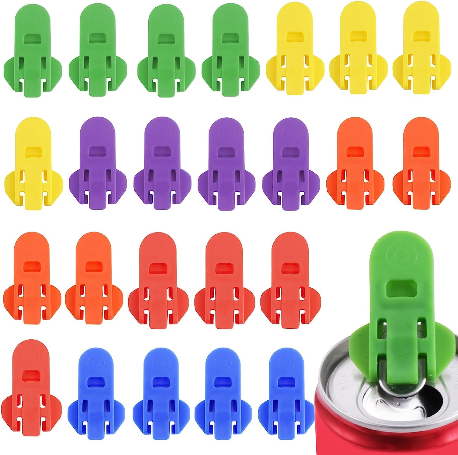 24 Pieces Drink Shield and Soda Protector, Easy Soda Beer Can Opener ...