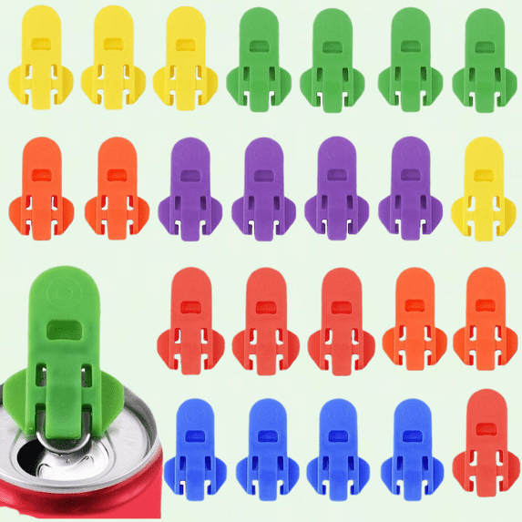 24 Pieces Drink Shield and Soda Protector, Easy Soda Beer Can Opener ...