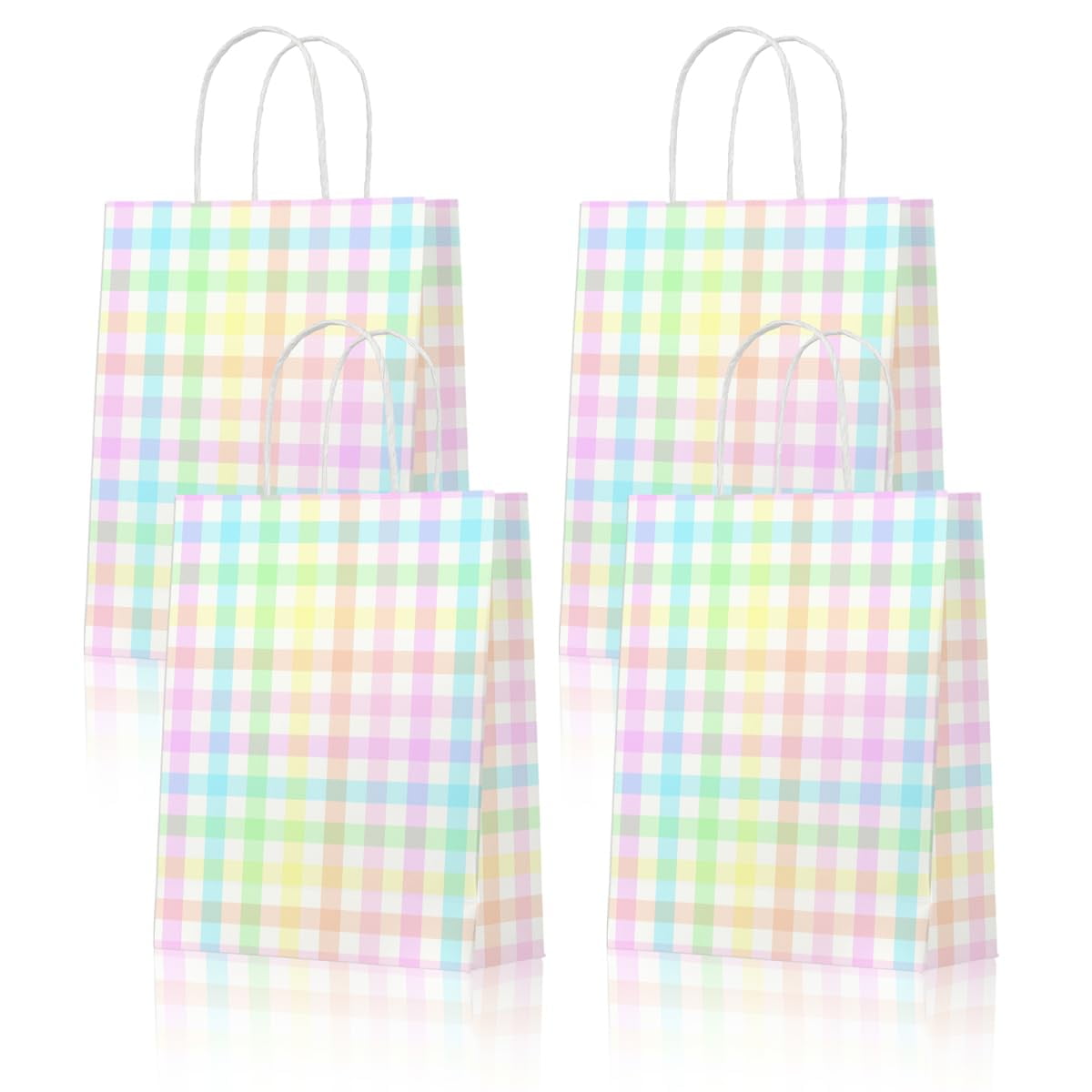 24 Pieces Easter Buffalo Check Plaid BSL1 Spring Party Favors Bags ...