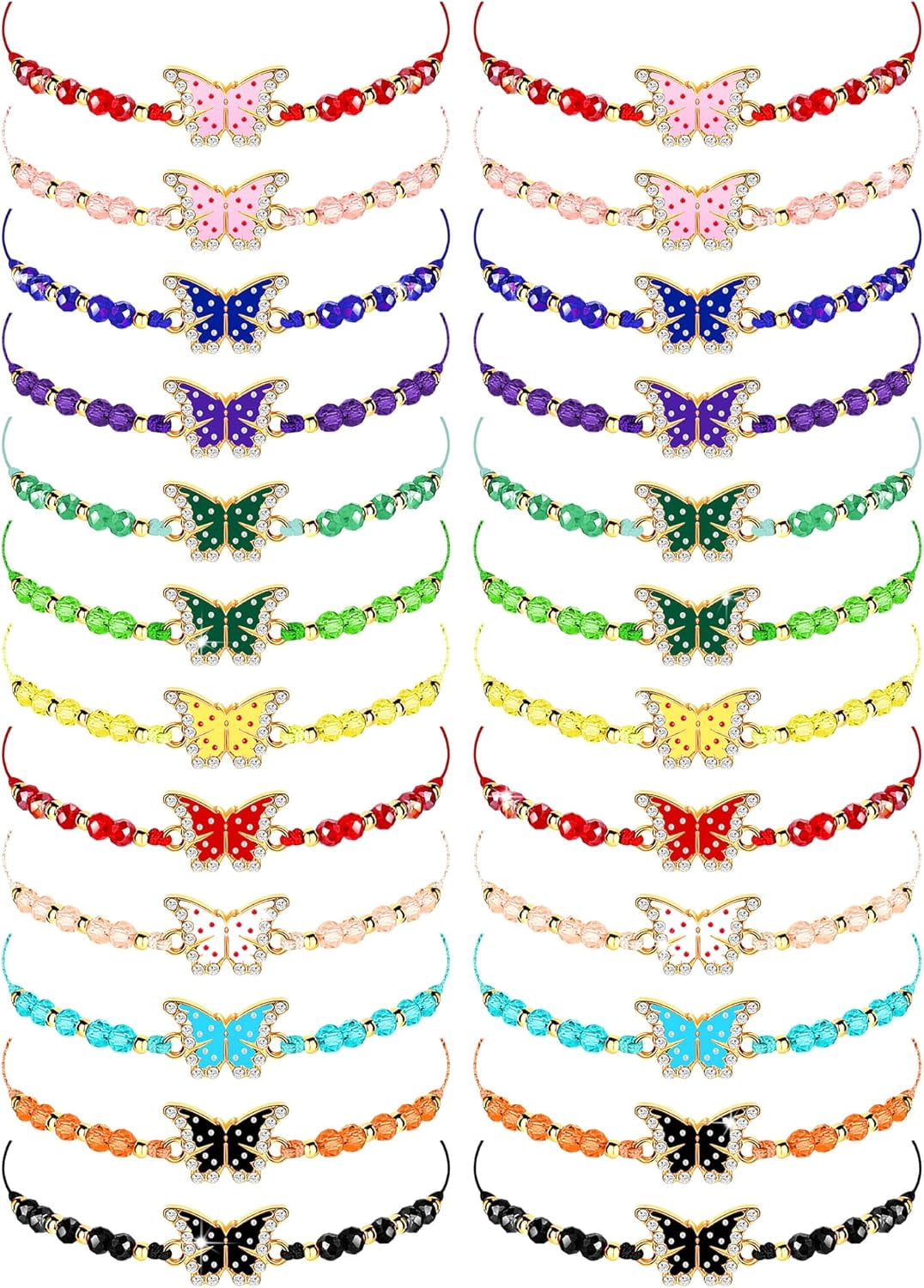 24 Pieces Evil Eye Bracelets Pack Evil Eye Jewelry Bracelet Mexican Bracelets Adjustable ...