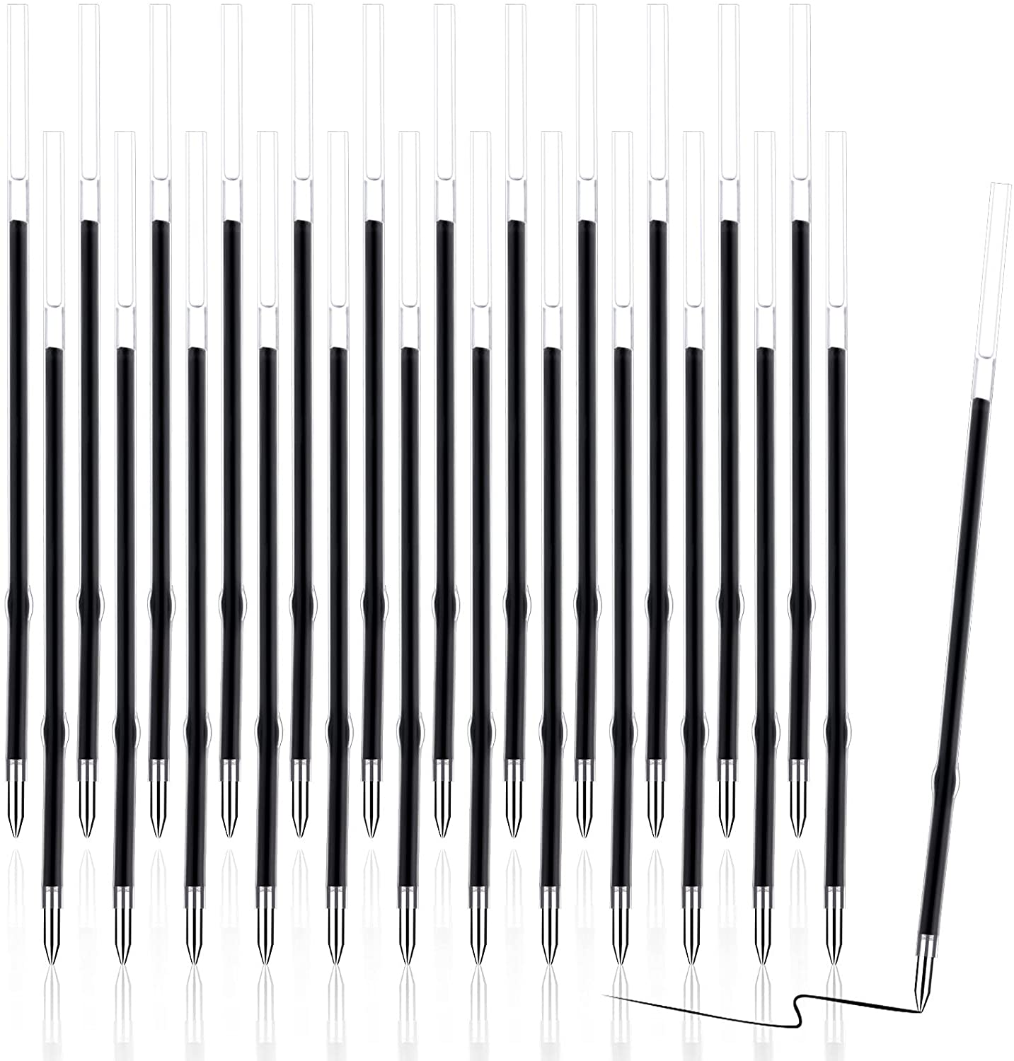 24 Pieces Gel Ink Refill Fits Retractable Pens Refill Replacement ...