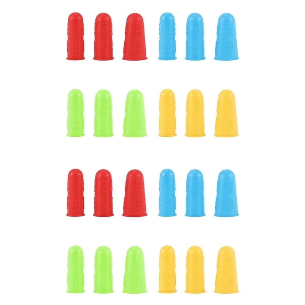 24 Pieces Hot Glue Finger Caps Silicone Finger Protectors For Hot Glue ...