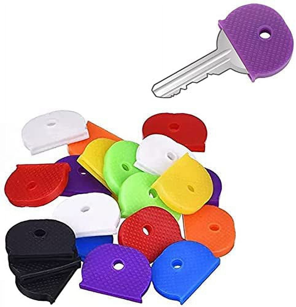 24 Pieces Keycaps Silicone Key Identifier Caps Coloured Key Covers,Half ...