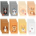 24 Pieces Mini Notebooks Dog Themed Party Favor Puppy Animal Notepads ...