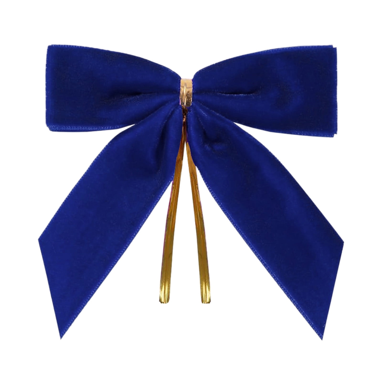 24 Pieces Navy Blue Velvet Bows, Mini Christmas Bows for Tree Wreath ...