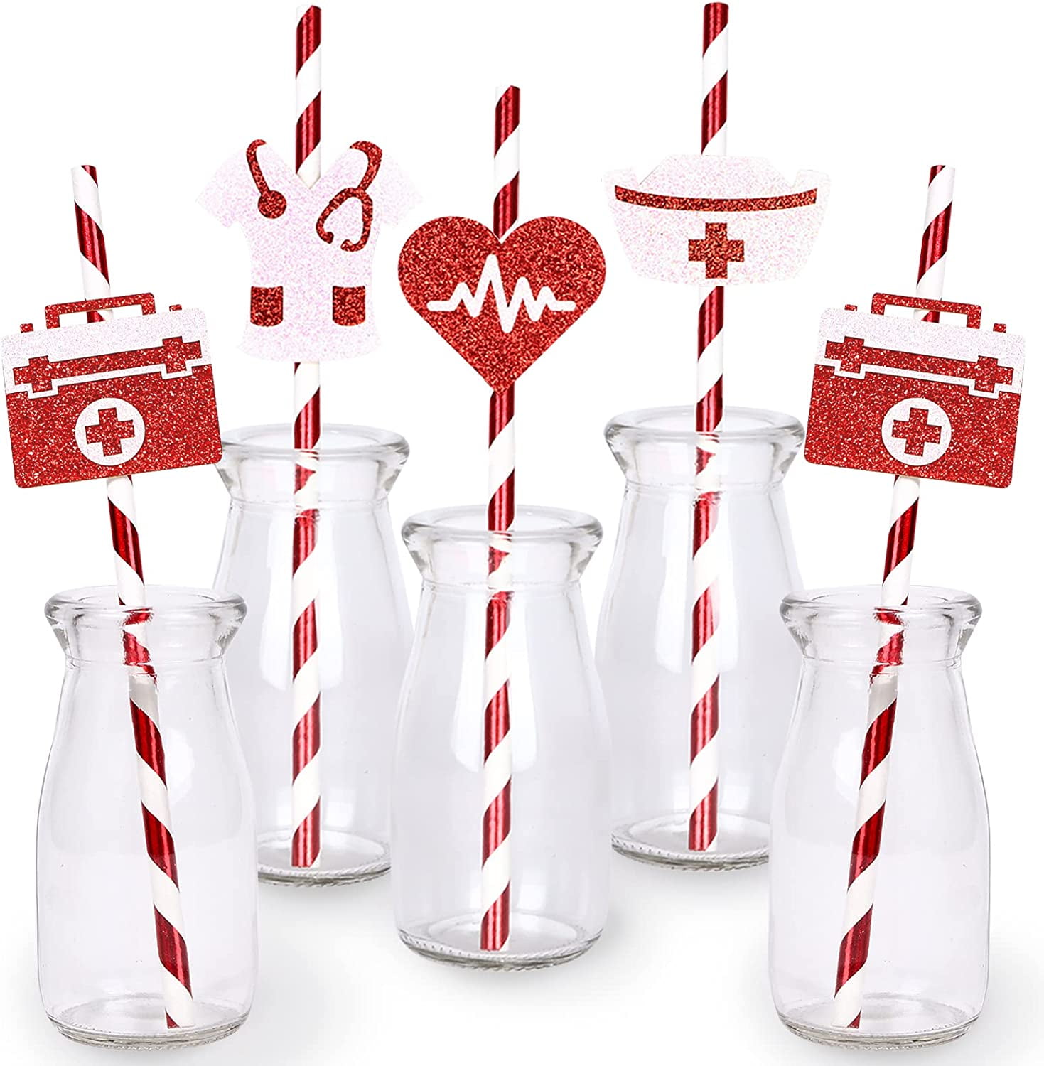 Walmart 24-Piece Nurse Graduation Party Straws - RN Themed, For BSN LPN ...