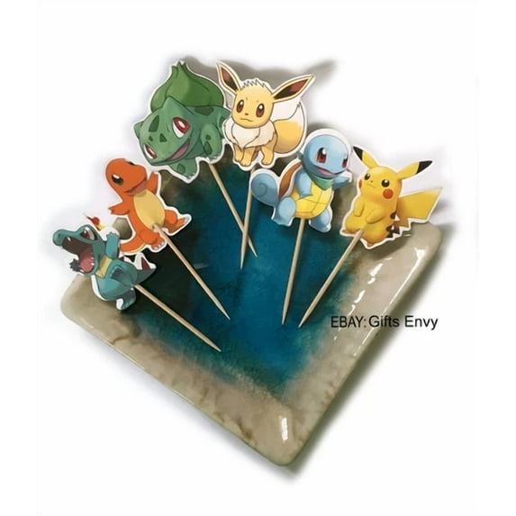 24 Pieces - Party Cupcake Topper - Birthday Children Party Animal Cake ...