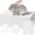 24 Pieces Plastic Rabbit Cage Mat Durable Rabbit Feet Pad Small Animal ...