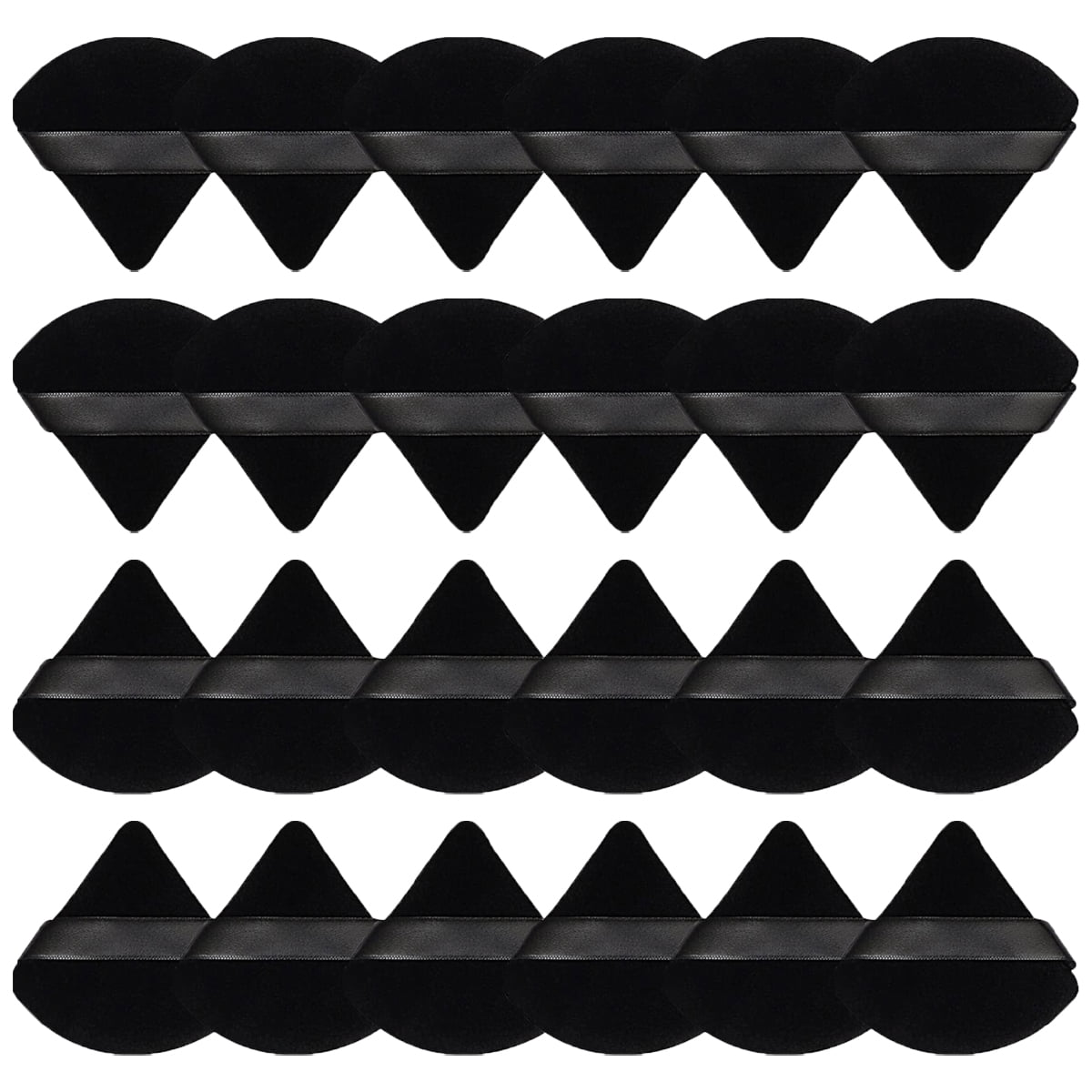 24 Pieces Powder Puff Face Soft Triangle Makeup Puff for Loose Powder ...