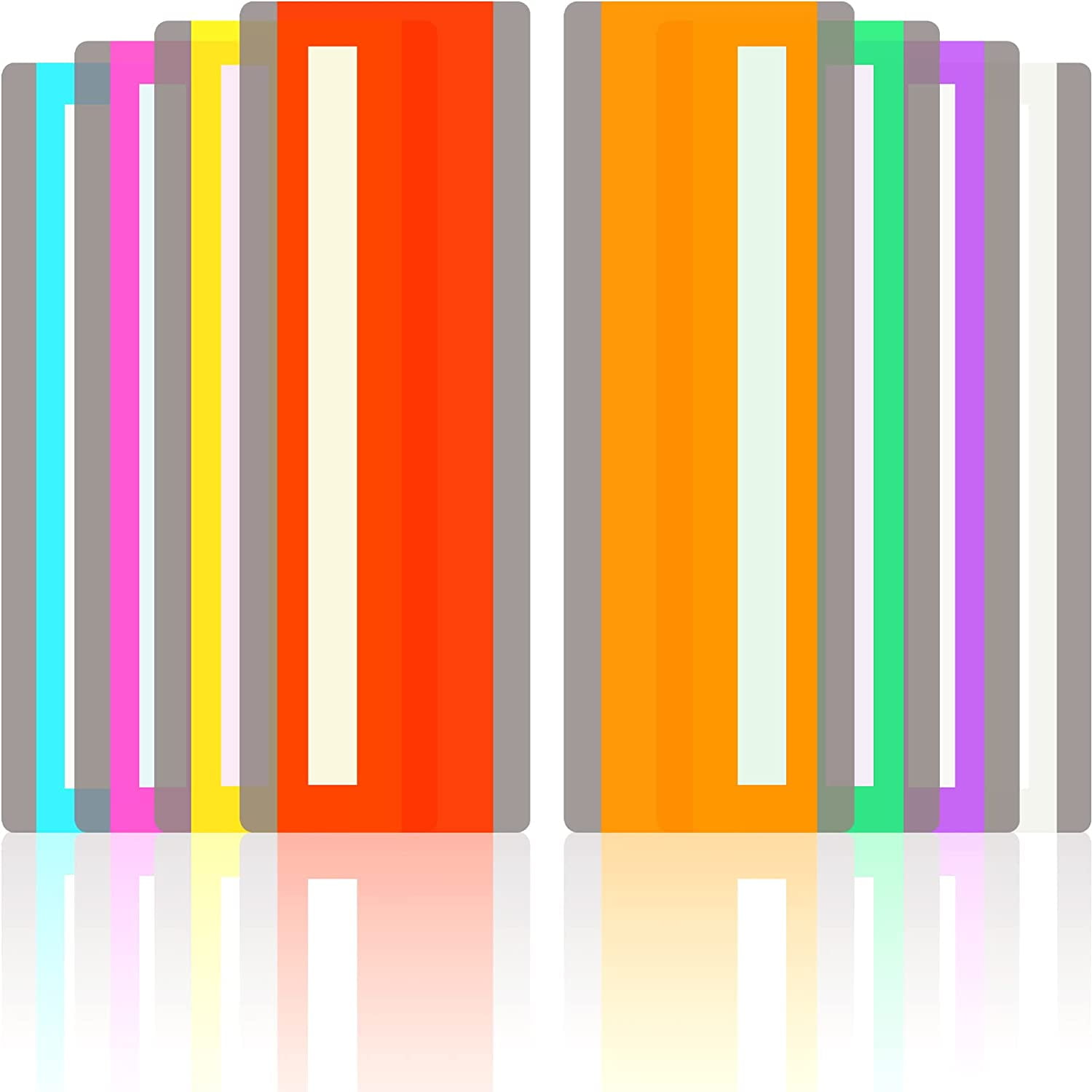 24 Pieces Reading Guide Strips Overlay Reading Guide Strips for Kids ...