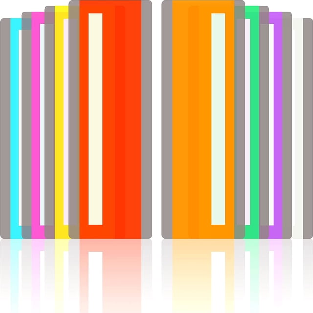 24 Pieces Reading Guide Strips Overlay Reading Guide Strips for Kids ...