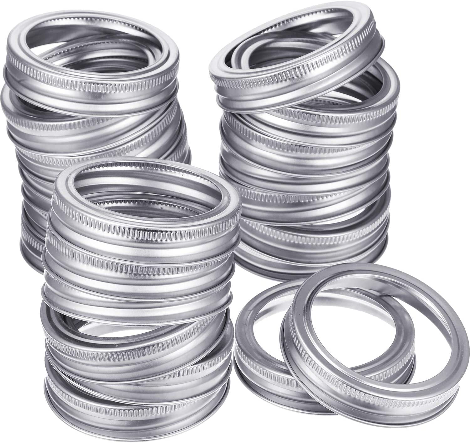 24 Pieces Regular Mouth Canning Jar Replacement Metal Rings Practical ...