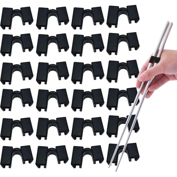 24 Pieces Reusable Kid Training Chopstick Helper for Kids Adults ...
