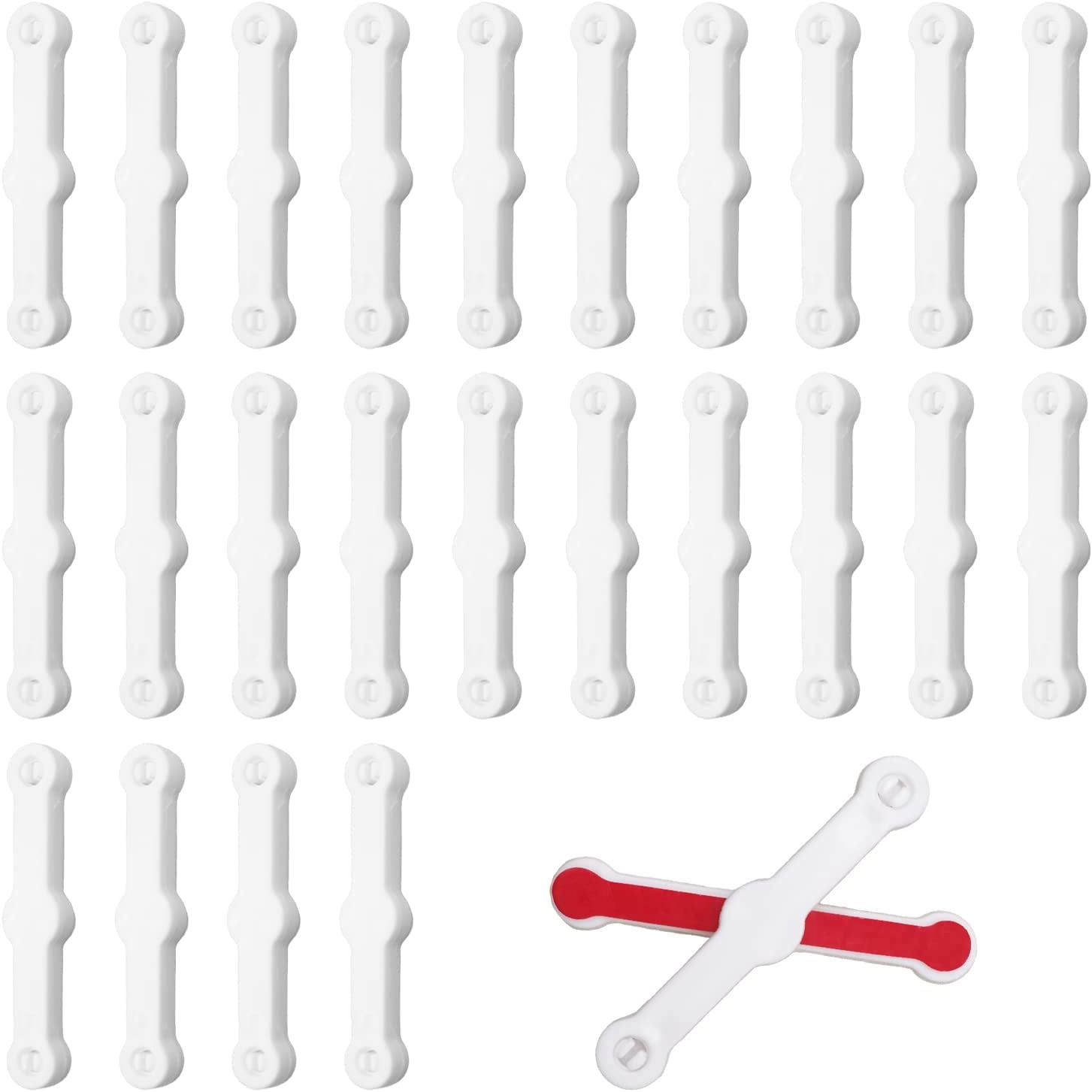 24 Pieces Self-Adhesive Magnetic Strip for Flying Screen Magnet ...