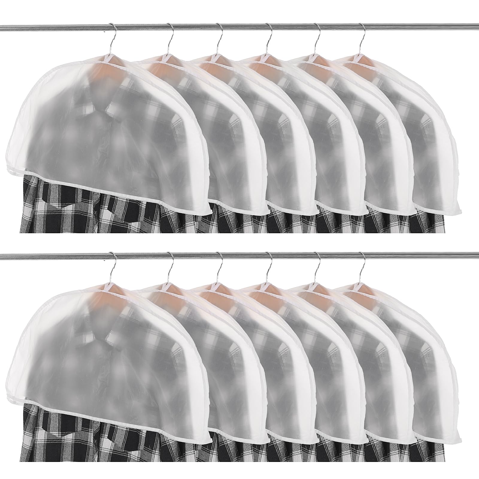 24 Pieces Shoulder Covers 24 x 12 x 2 Inches Garment Covers Clothes ...