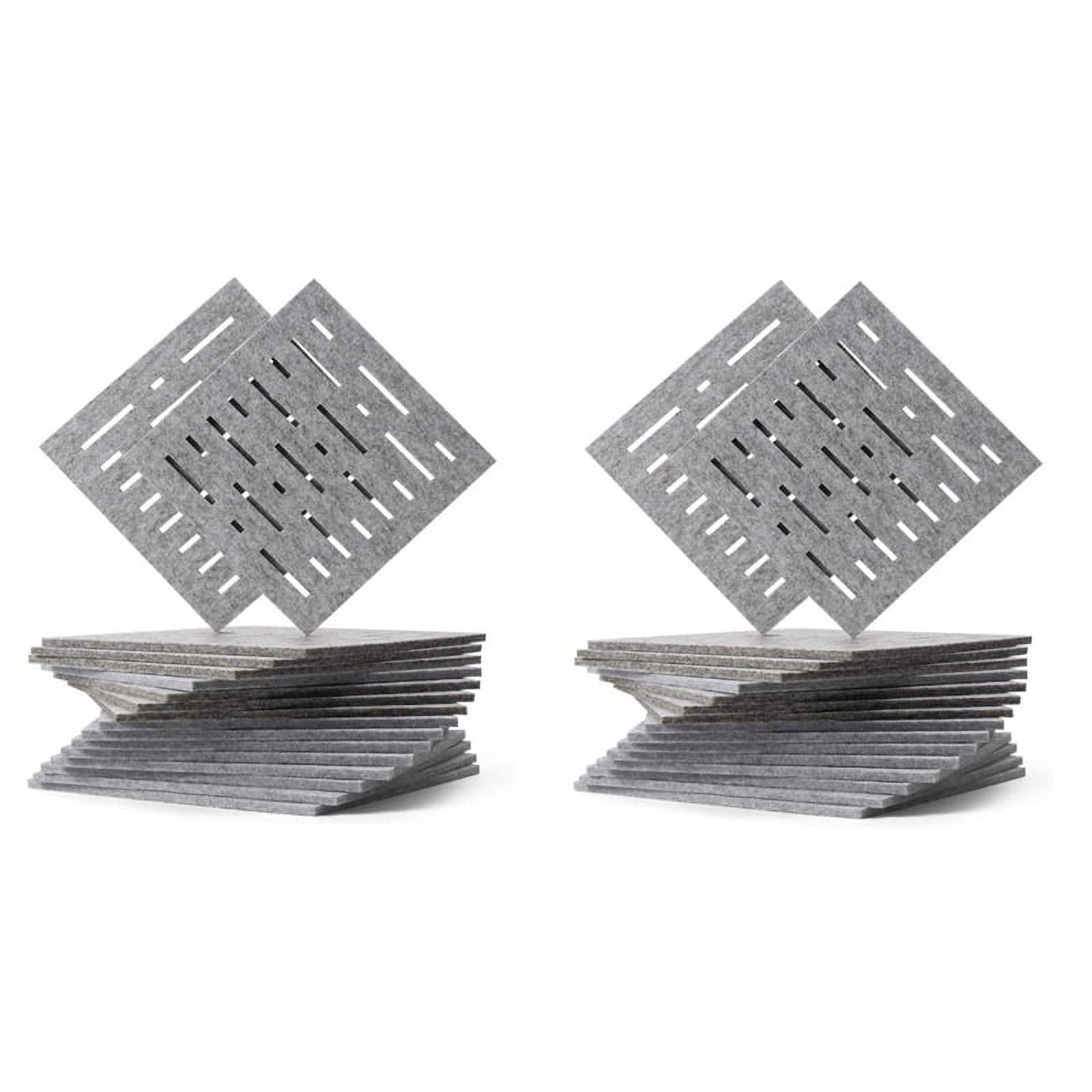 24 Pieces Sound-Absorbing Panels,Sound Insulation Pads,for and ...