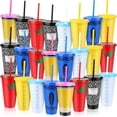 24 Pieces Teacher Appreciation Gifts Cups 24 Oz Reusable Tumblers with ...
