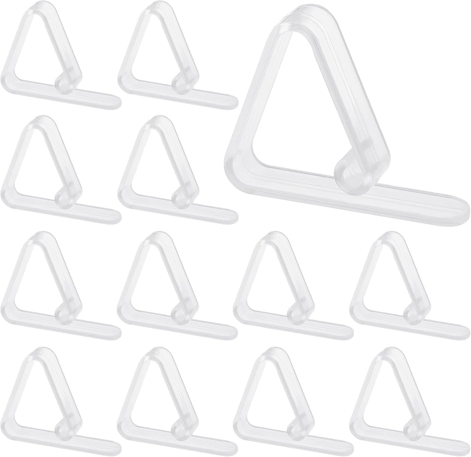 24 Pieces Transparent Clear Tablecloth Clips Picnic Table Cloth Hold ...