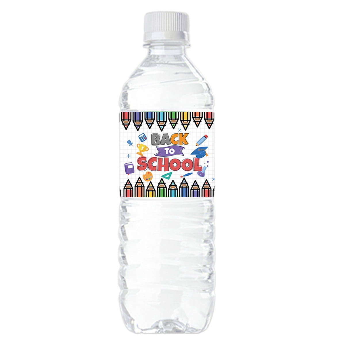 24 Pieces Welcome Back to School Water Bottle Labels Decorations ...