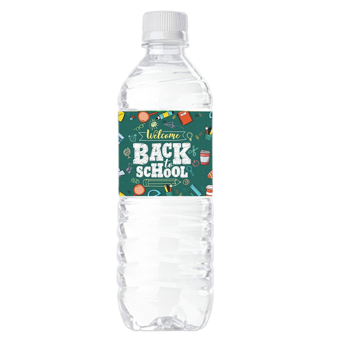 24 Pieces Welcome Back to School Water Bottle Labels Decorations ...