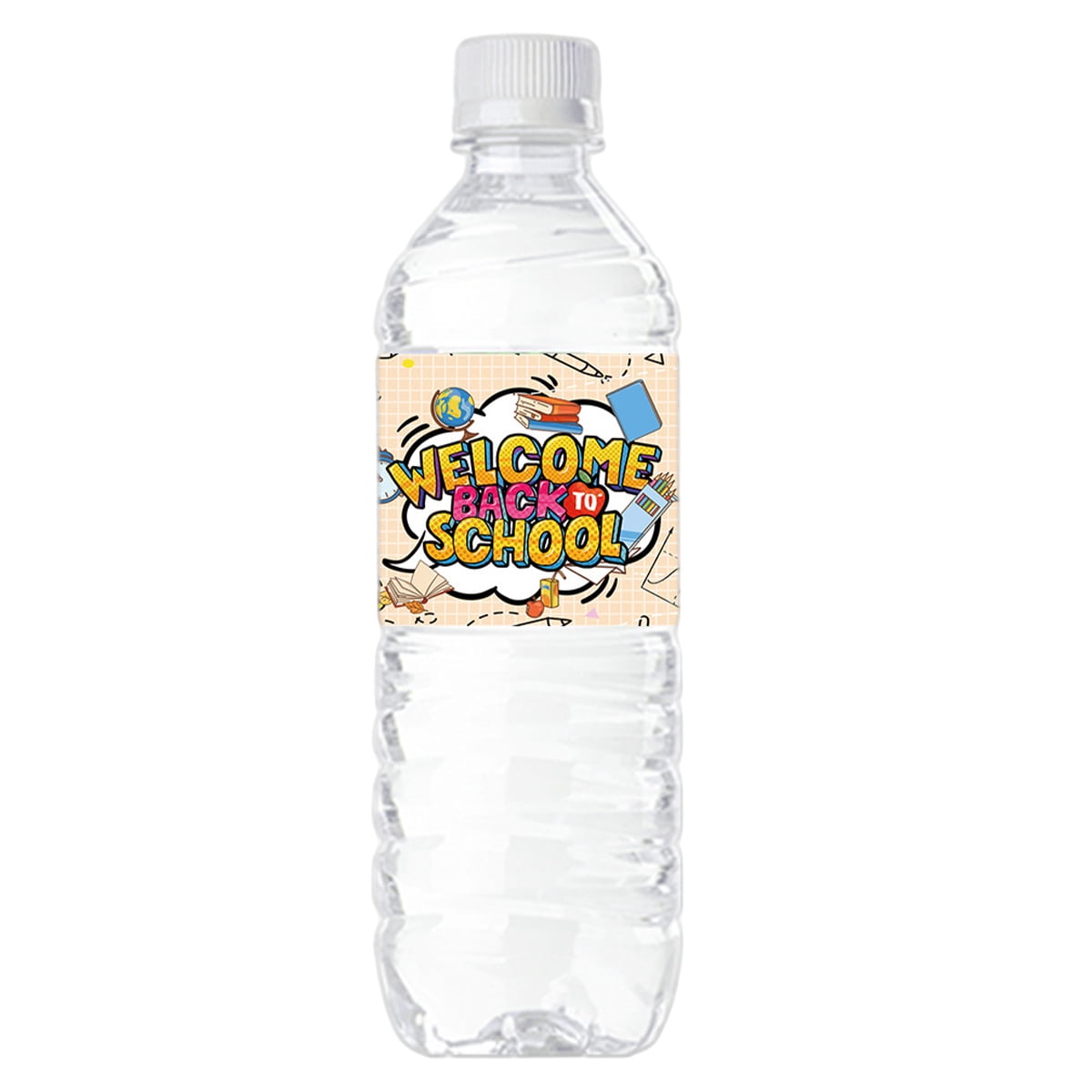 24 Pieces Welcome Back to School Water Bottle Labels Decorations ...