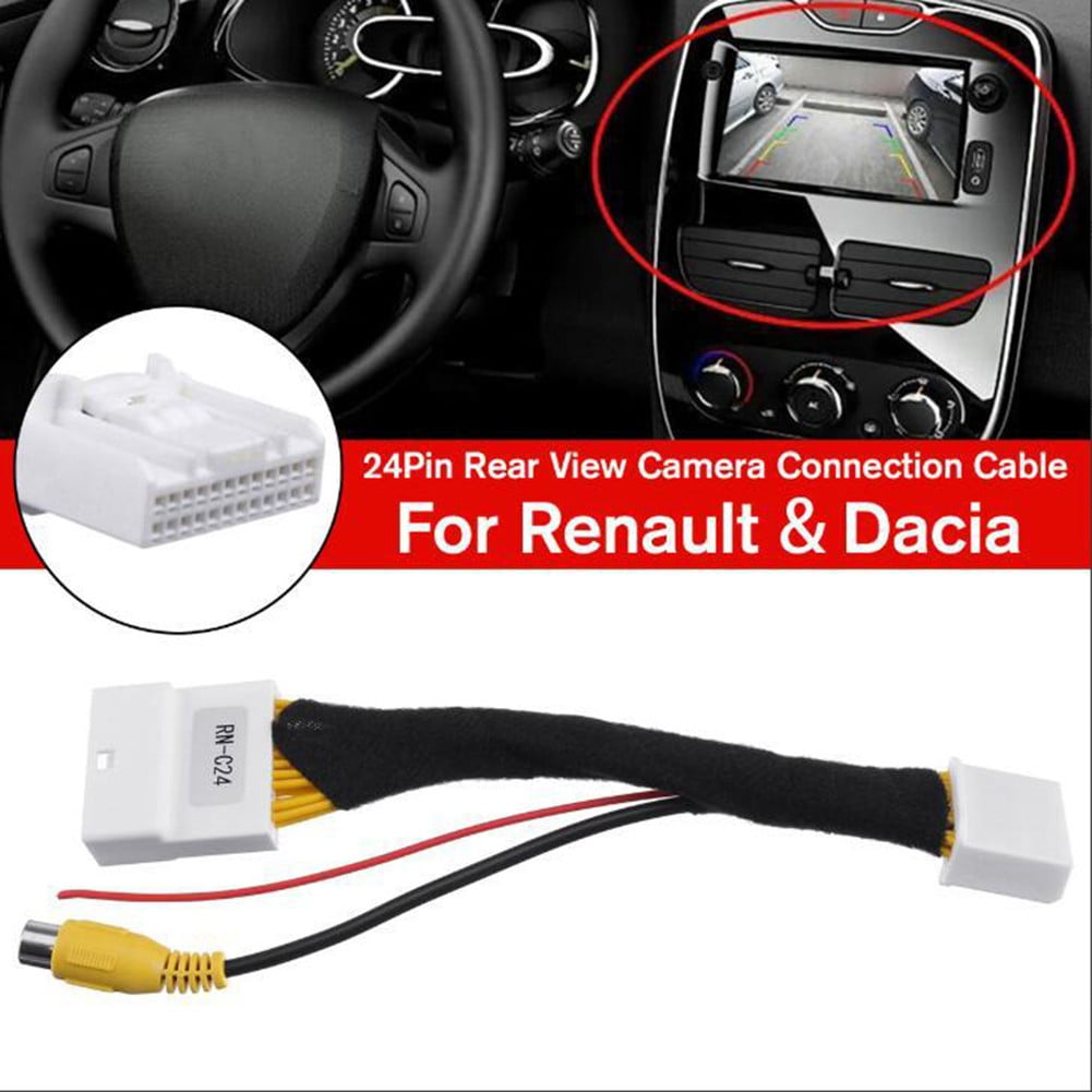 24 Pin Car Rear View Camera Adapter Wire Fit For And Dacia For ...