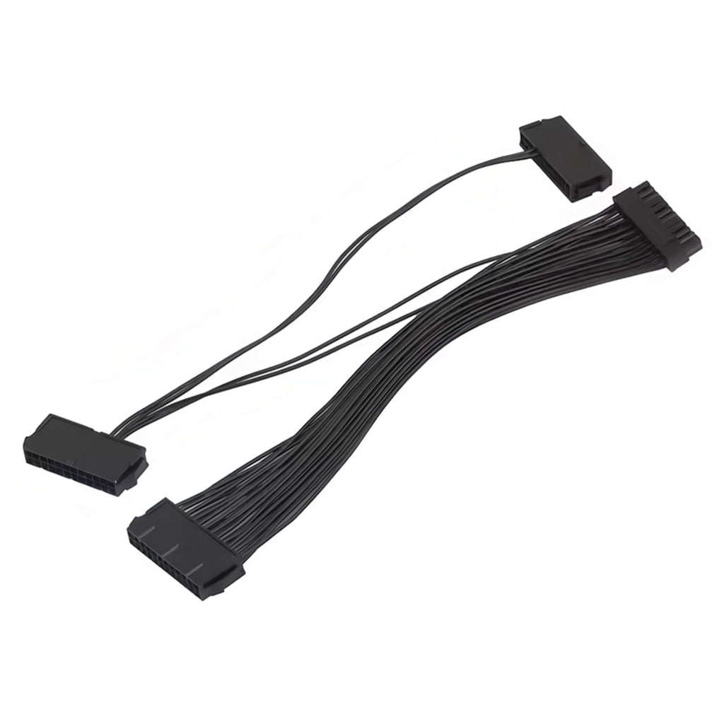 24 Pin Male 1 to 3 Port Female Power Supply Cable Sync Splitter for 24 ...
